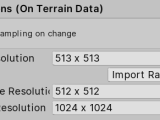 Unity Manual Terrain Settings