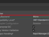 Unity Manual Mono Scripting Back End