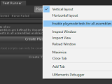 Enable Play Mode Tests For All Assemblies