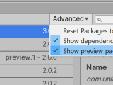 Show Preview Packages