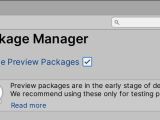 Enable Preview Packages