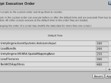 脚本执行顺序 Script Execution Order Unity 手册