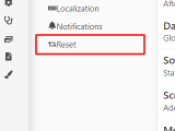 Reset Application Vaah Docs