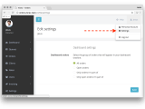 Dashboard Settings