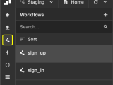 Workflow Sidebar Button