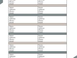 Free Address Book Template For Google Docs
