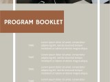 Free Program Booklet Template For Google Docs