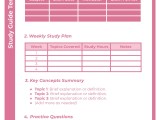 Free Exam Study Guide Template For Google Docs
