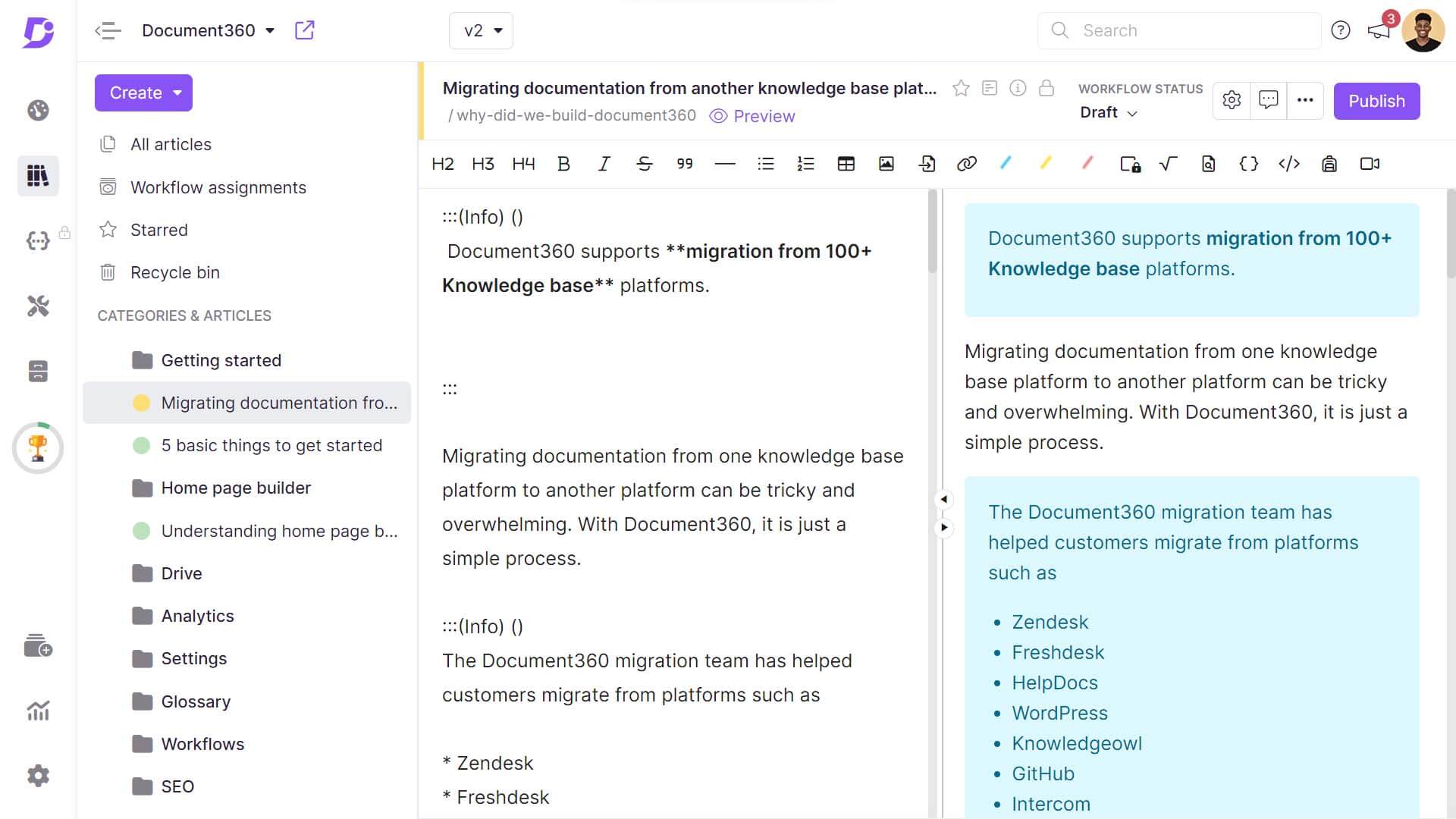 Knowledge Base Software That Scales With Your Product Document360