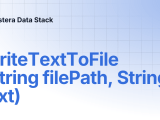 Writetexttofile String Filepath String Text Version 10 Astera