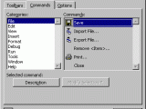 Commands Tab Customize Dialog Box Microsoft Visual Basic User