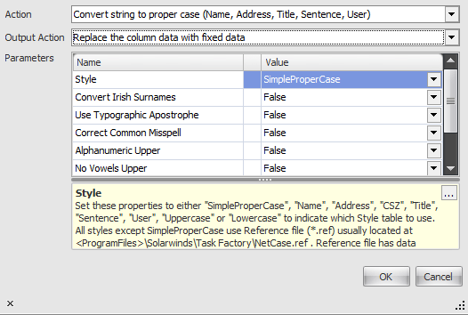 Task Factory Case Transform