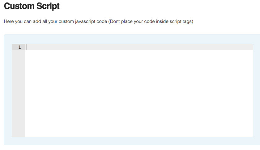 Custom Script | WYZI - Documentation