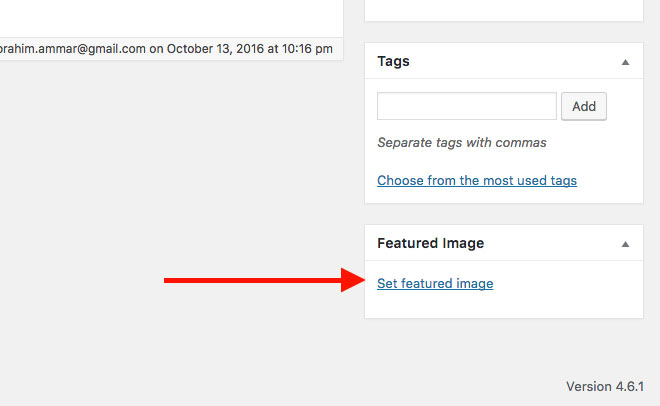 Adding the Featured Image | WYZI - Documentation