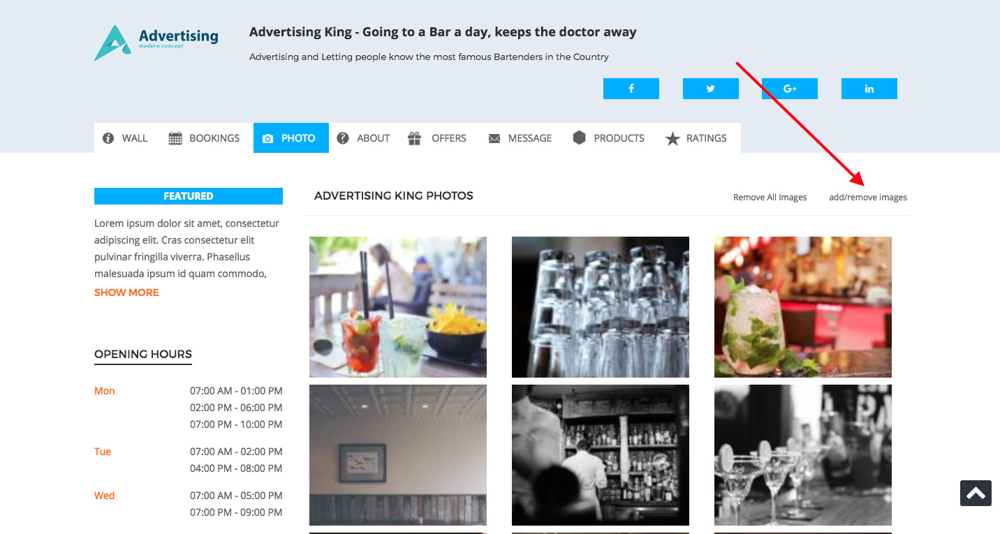 How to add Photos / Pictures to Listings / Businesses ? | WYZI - Documentation