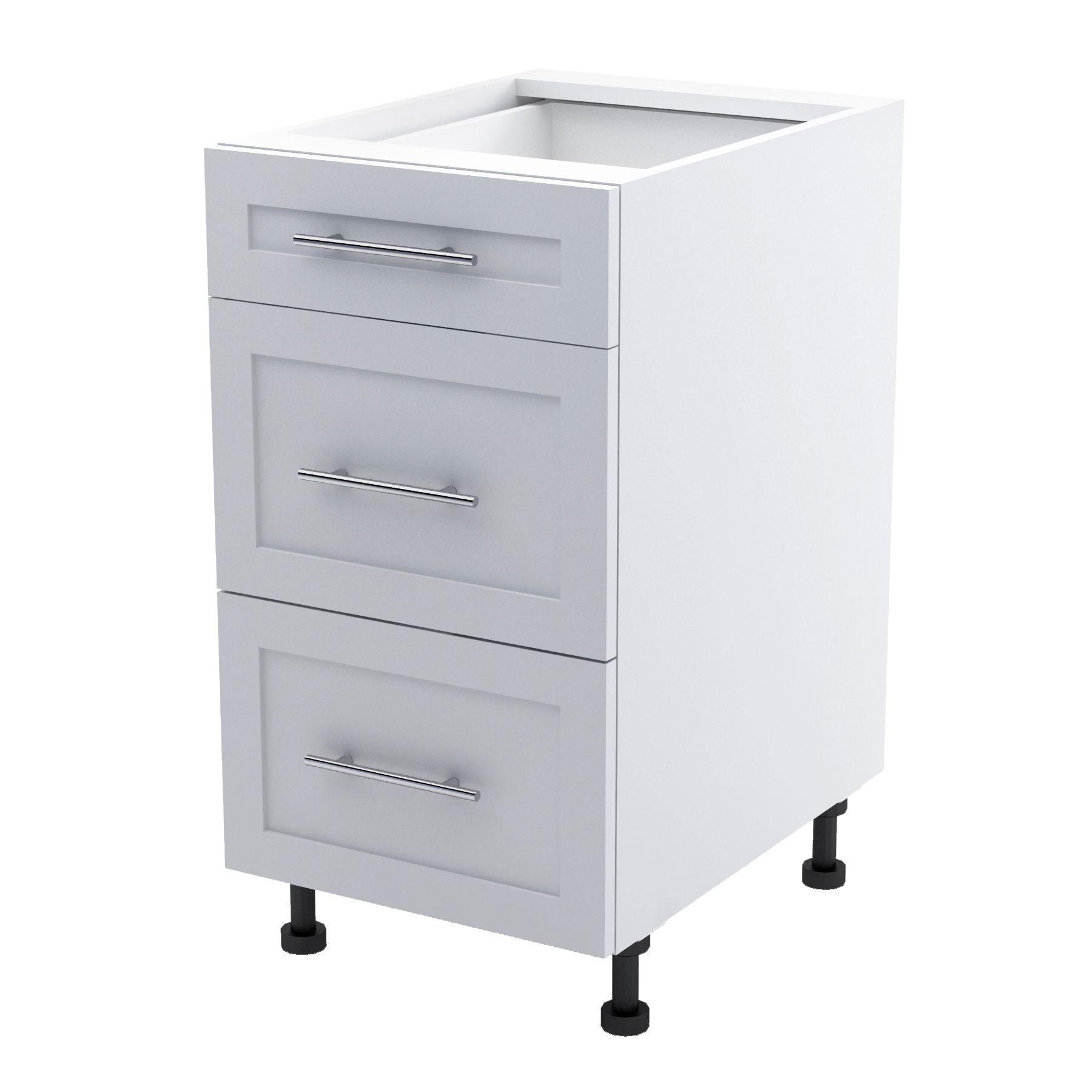 18'' Base Drawer Kitchen Cabinet White Shaker