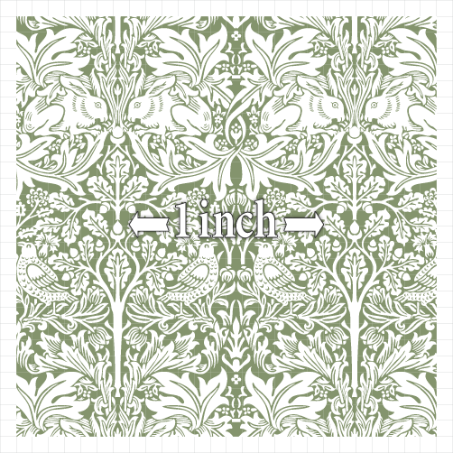William Morris – Brer Rabbit #11 – Dolls House Wallpapers