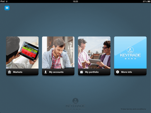 Keytrade Bank's iPad app and KeyKash Android app [Review] - Harold Tor.
