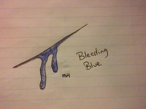 Doodle 59 – Bleeding Blue | Doodle a Day