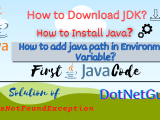 How To Install Jdk 9 In Windows Install Jdk To Run Java Code From
