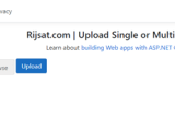 Upload Single Or Multiple Files In Asp Net Core Razor Pages With
