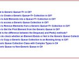 Generic Queue Collection Class In C Dot Net Tutorials
