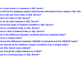 Sql Server Indexes Interview Questions And Answers Dot Net Tutorials