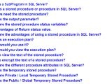 Sql Server Stored Procedure Interview Questions Dot Net Tutorials
