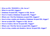 Ddl Triggers In Sql Server With Examples Dot Net Tutorials