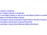 Javascript Object Literals With Examples Dot Net Tutorials