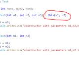 What Is Constructor Chaining In C