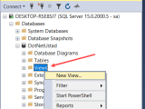 Create Views Using Ssms