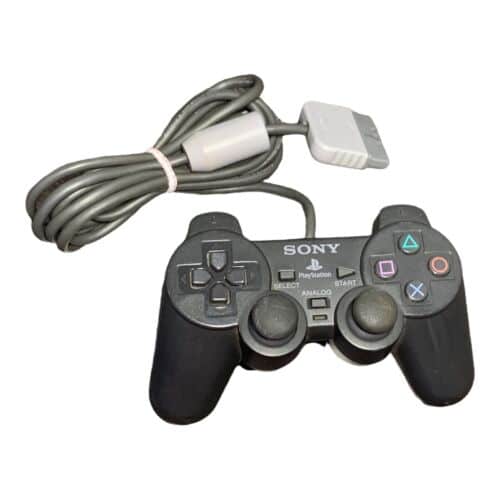 Black Sony Playstation 1 Dualshock Controller [OEM] – Double Jump Video ...