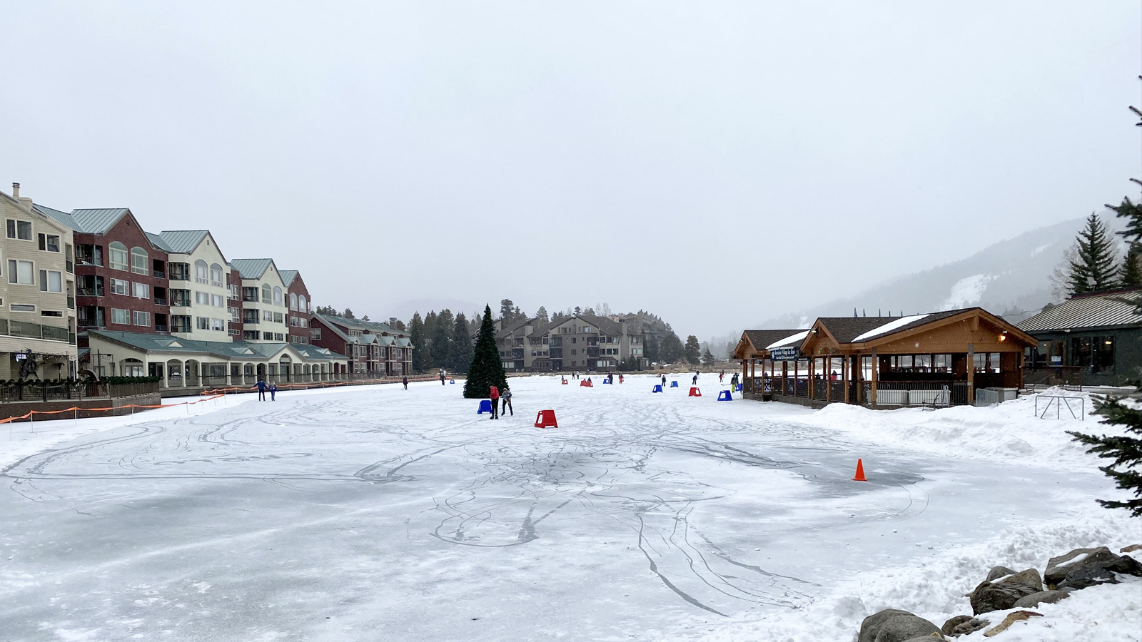 Skating at Keystone Lake Ice Rink - Double Snuggle