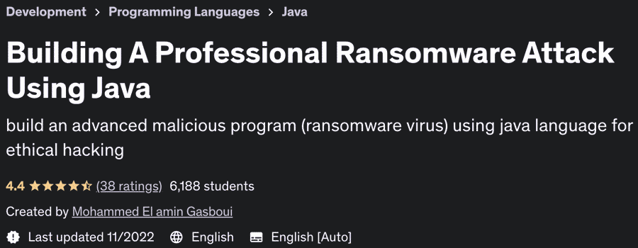 Create a Professional Ransomware Attack Using Java