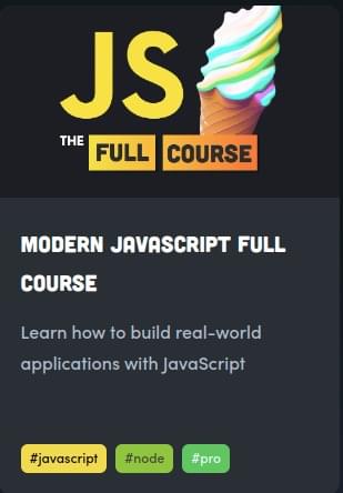 Complete Modern JavaScript Course