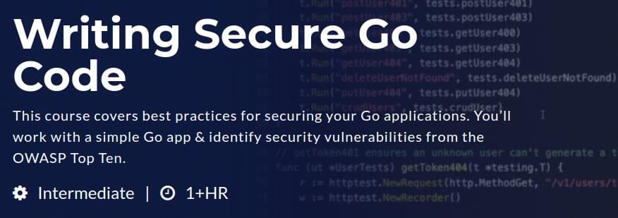 Write secure Go code