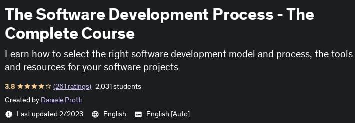 The Software Development Process – The Complete Course