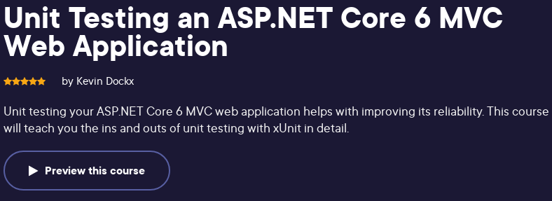 Unit testing an ASP.NET Core 6 MVC web application