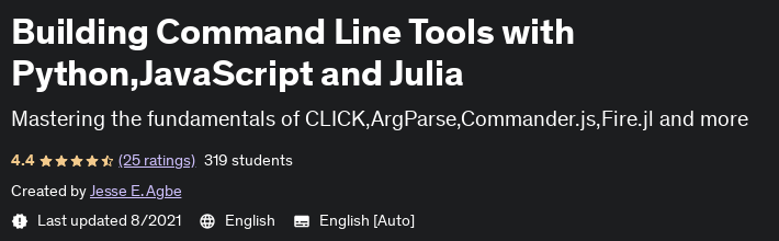 Building Command Line Tools with Python, JavaScript, and Julia