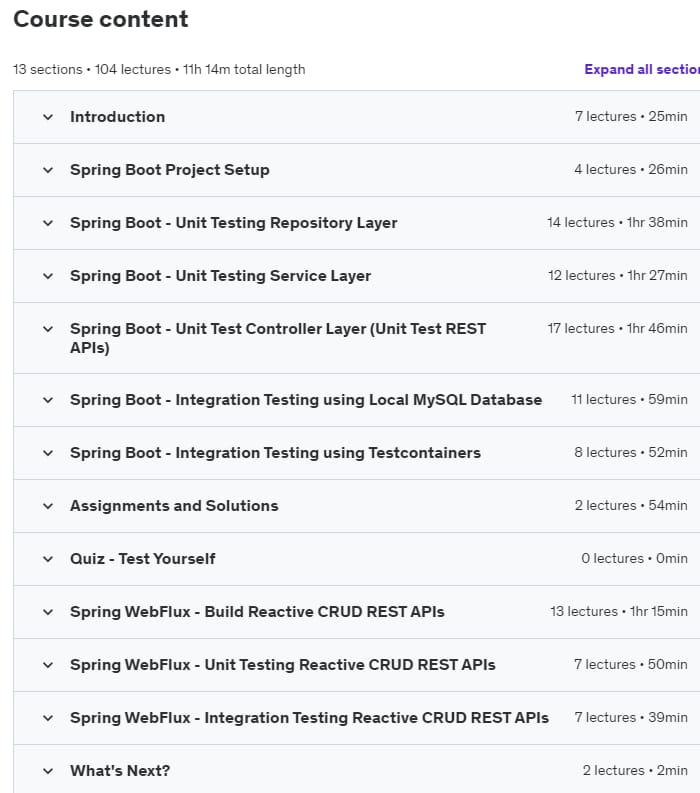 Testing Spring Boot Application with JUnit, Mockito and Testcontainers