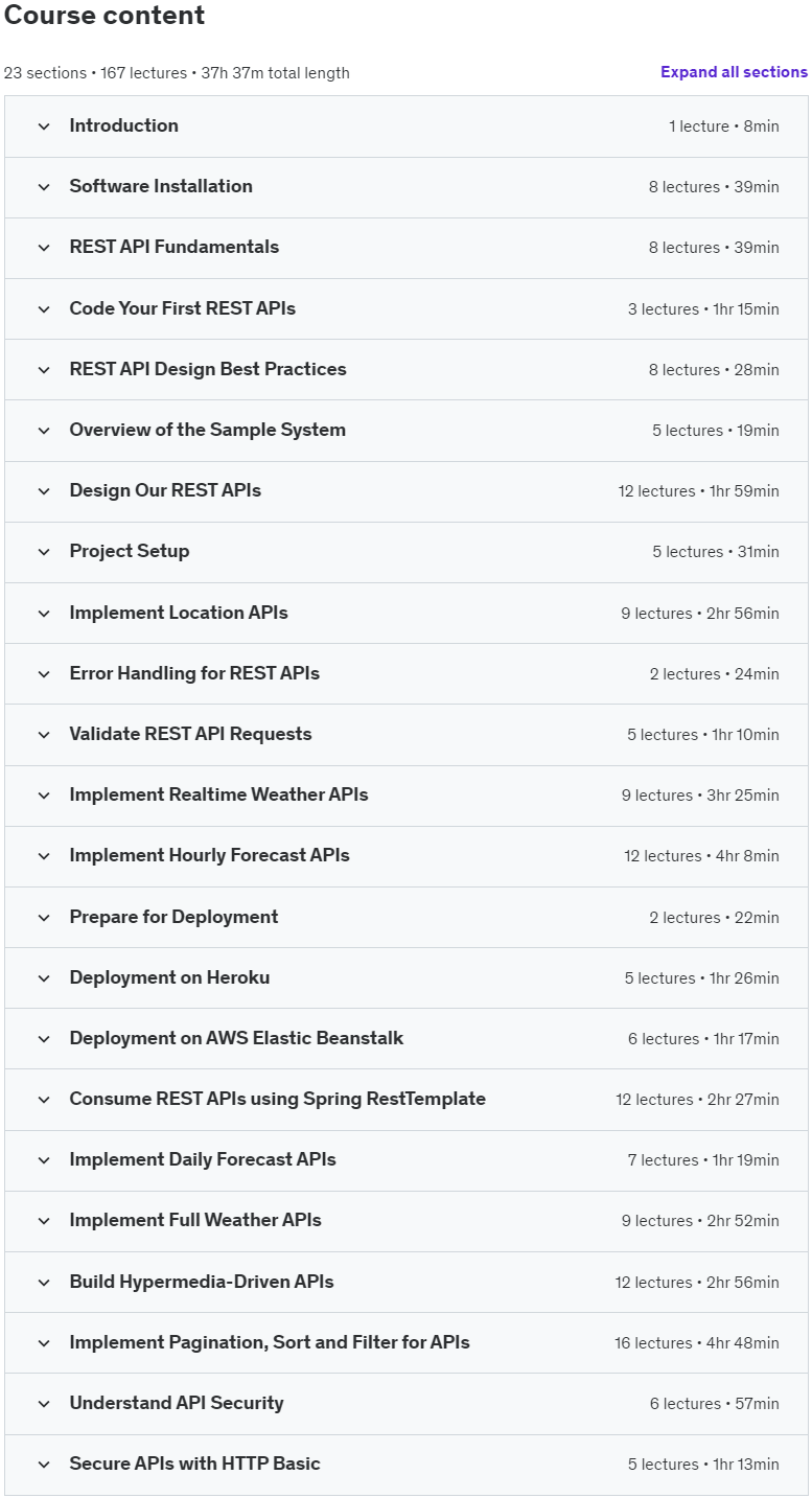 Ultimate Spring Boot REST APIs Course