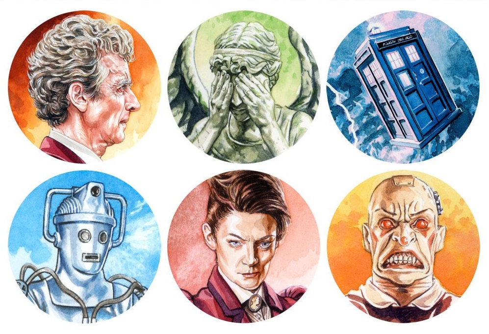 Official BBC Doctor Who iStickers Featuring Graeme Neil Reid Artwork ...