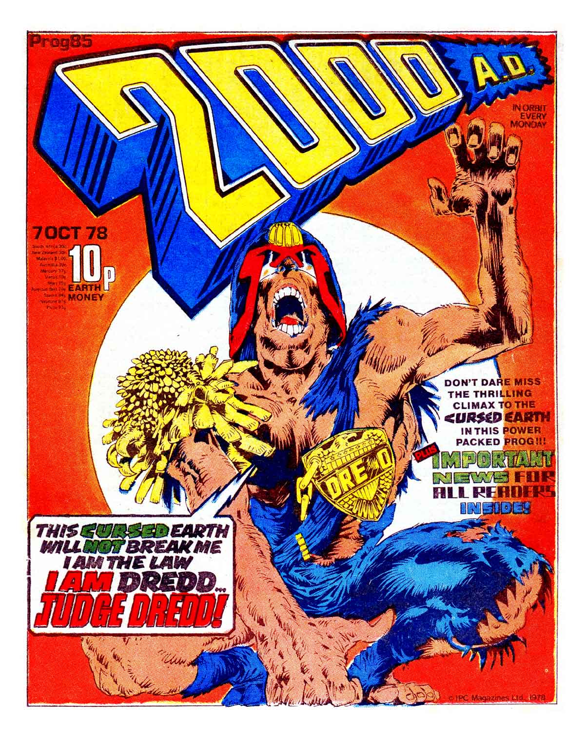 Happy Birthday, 2000AD (your “Official” birthday, that is ...