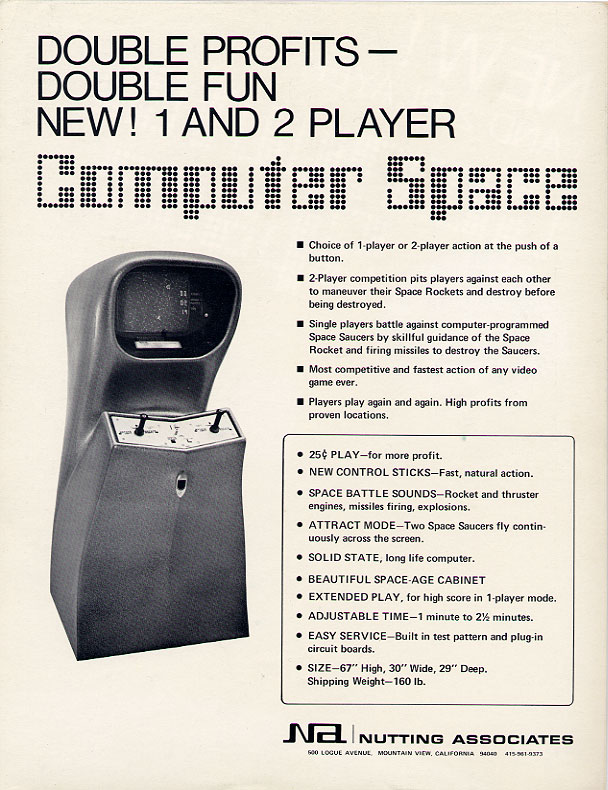 » Computer Space Arcade Machine! David Perry's Blog
