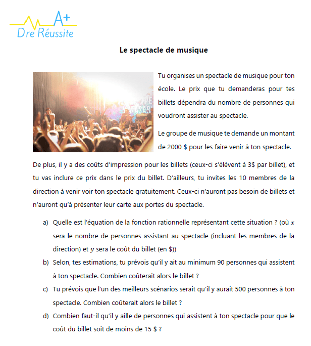 Math SN 5 – Dre Réussite