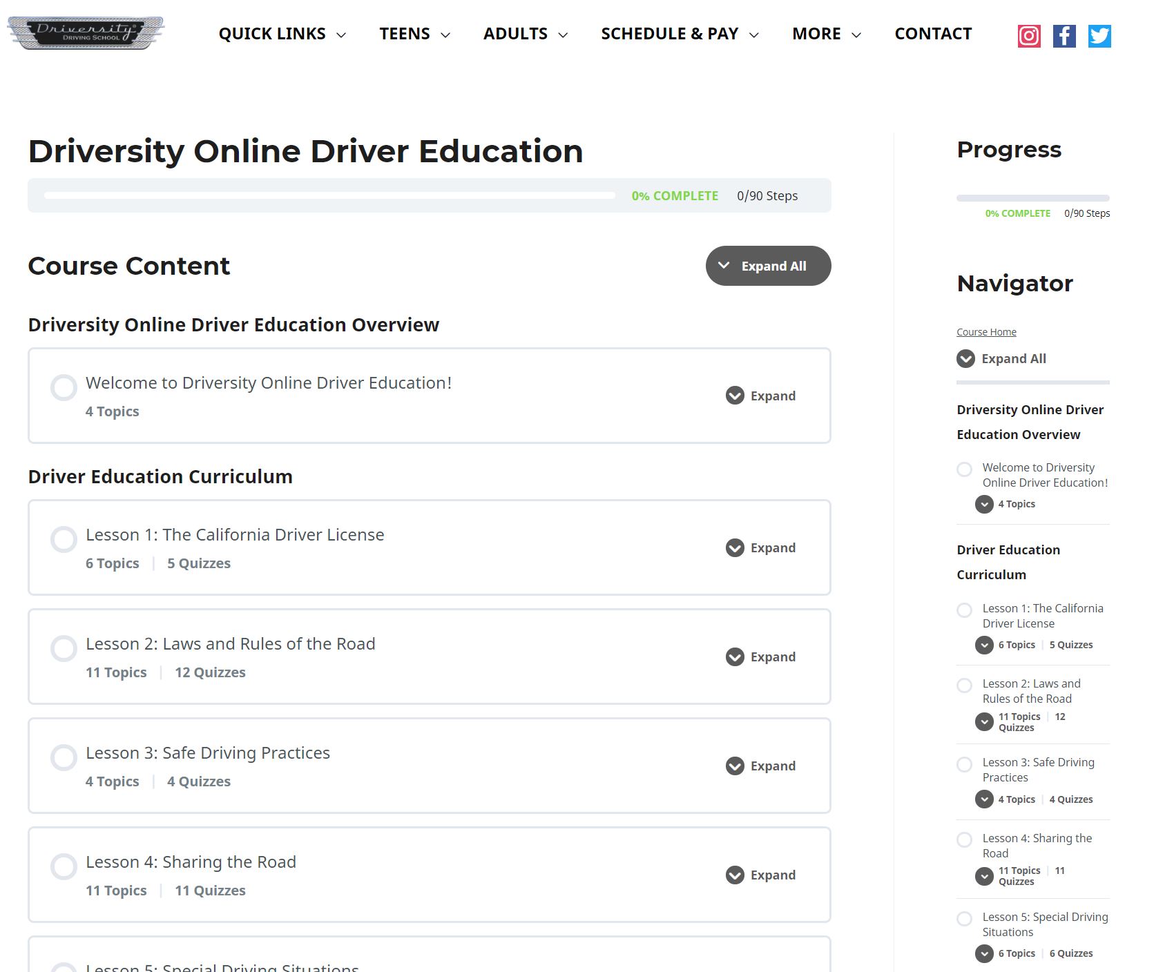 Online Driver Education Instructions - Driversity Driving School