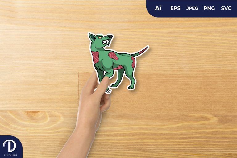 Wild Dog Zombie for Sticker - Drizy Studio