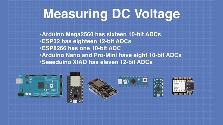 Measure DC Voltage and Current with an Arduino