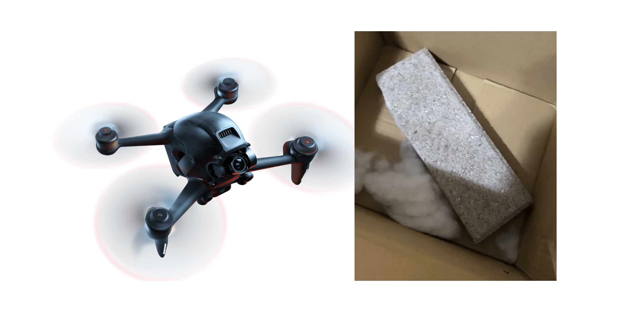 DJI FPV drone box arrives, contains little more than a brick - DroneDJ